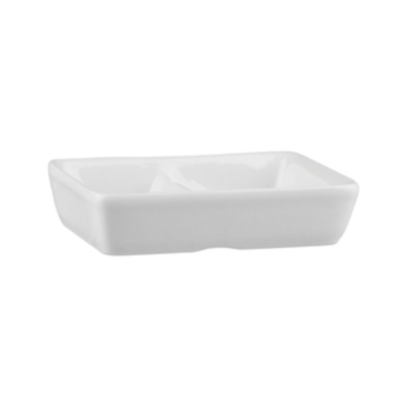 Classicware 2 Compartment Sauce Dish – Long Fine