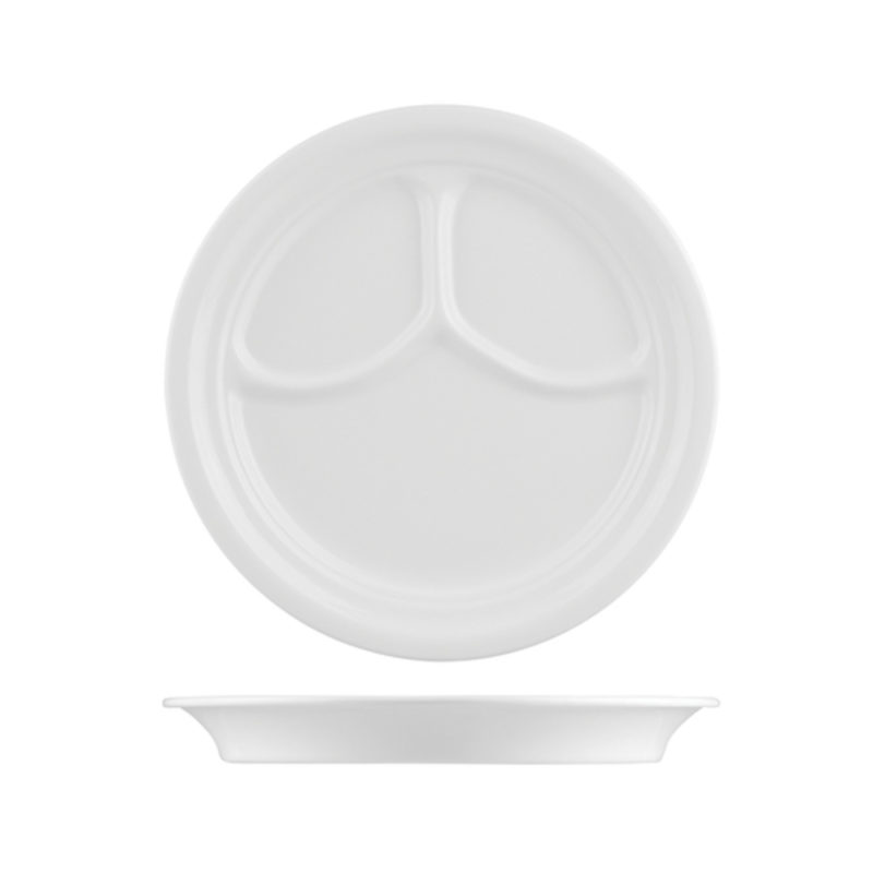 Classicware 3 Divided Round Plate – Long Fine